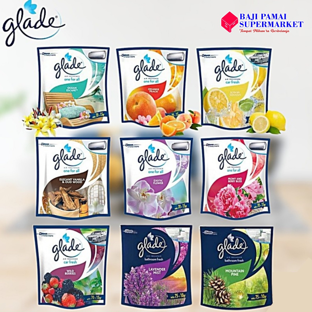Jual Glade Pengharum Ruangan Gantung 70 + 15gr / Glade One For All | Shopee Indonesia
