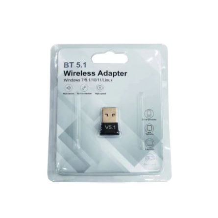 Jual Usb bluetooth dongle 5.1 mini reciever-transmitter 3Mbps realtek ...