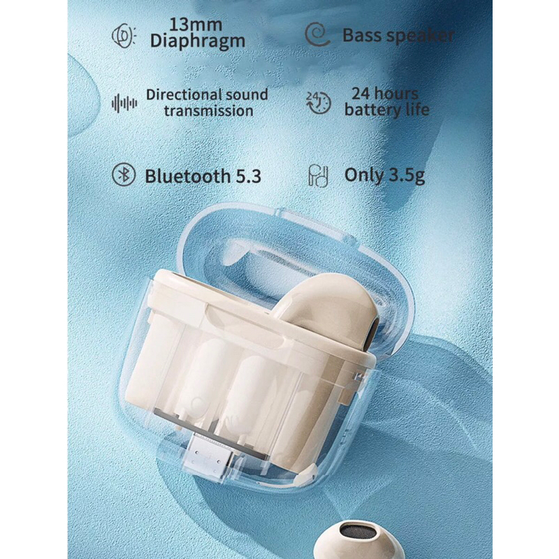 Jual TWS Transparan Matei Pro 13 Bluetooth 5.3 | Shopee Indonesia