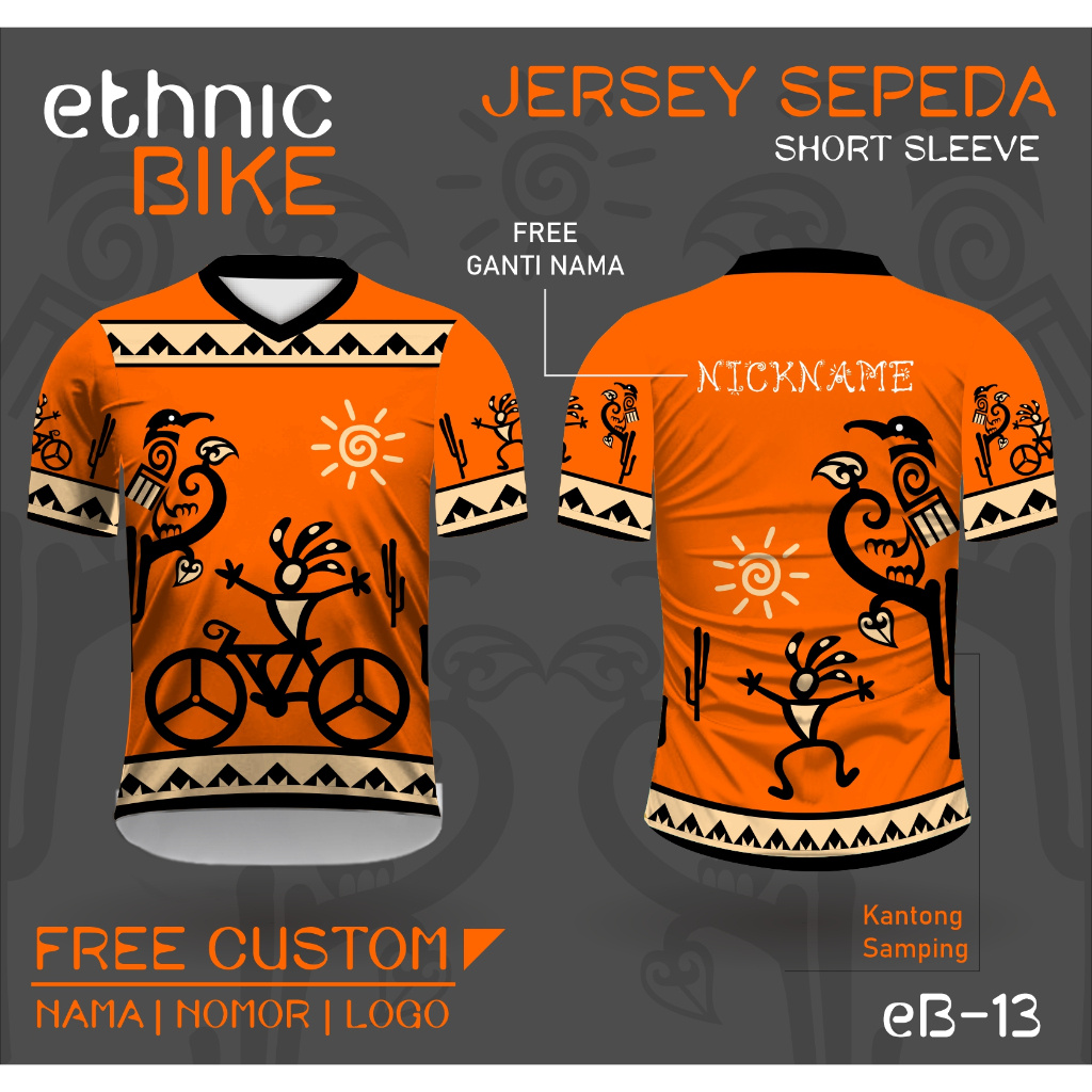 Jual Jersey sepeda ethnic bike baju kaos gowes etnik | Shopee Indonesia