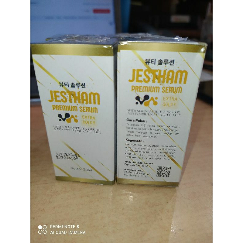 Jual WAJAH KOREA Serum premium gold JESTHAM ( SERUM GOLD PREMIUM ...