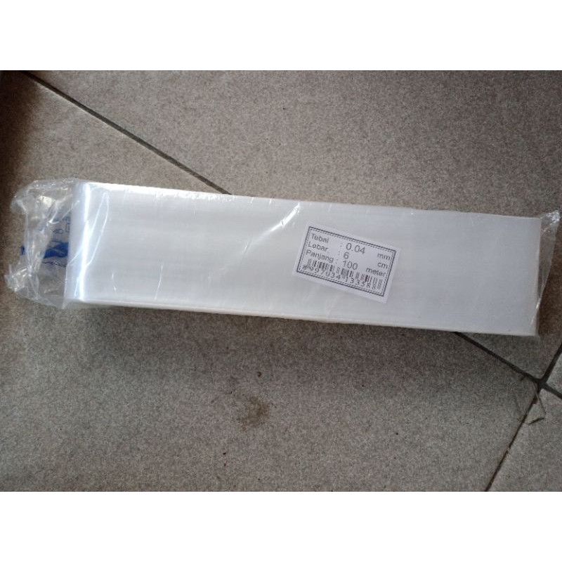 Jual plastik rol jet tebal 0,04 mm lebar 6 cm berkualitas | Shopee ...