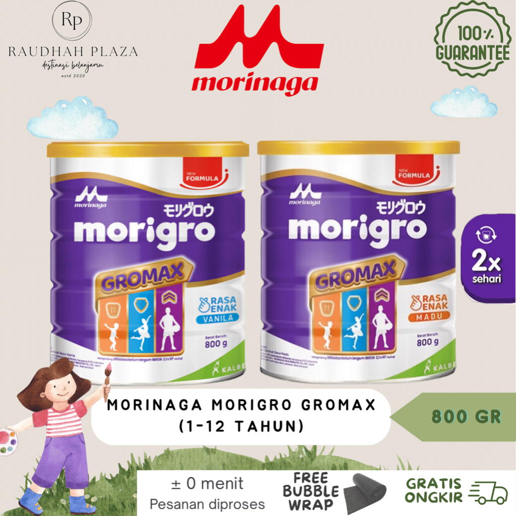 Jual Morinaga Morigro Gromax Susu Pertumbuhan 1 Thn Keatas Vanila ...