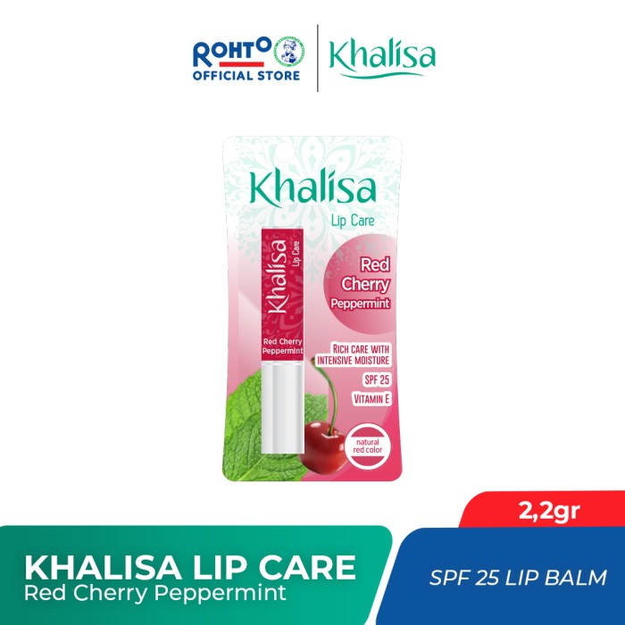 Jual Khalisa Lip Balm Red Cherry Peppermint - 2.2gr (Keep the lips ...