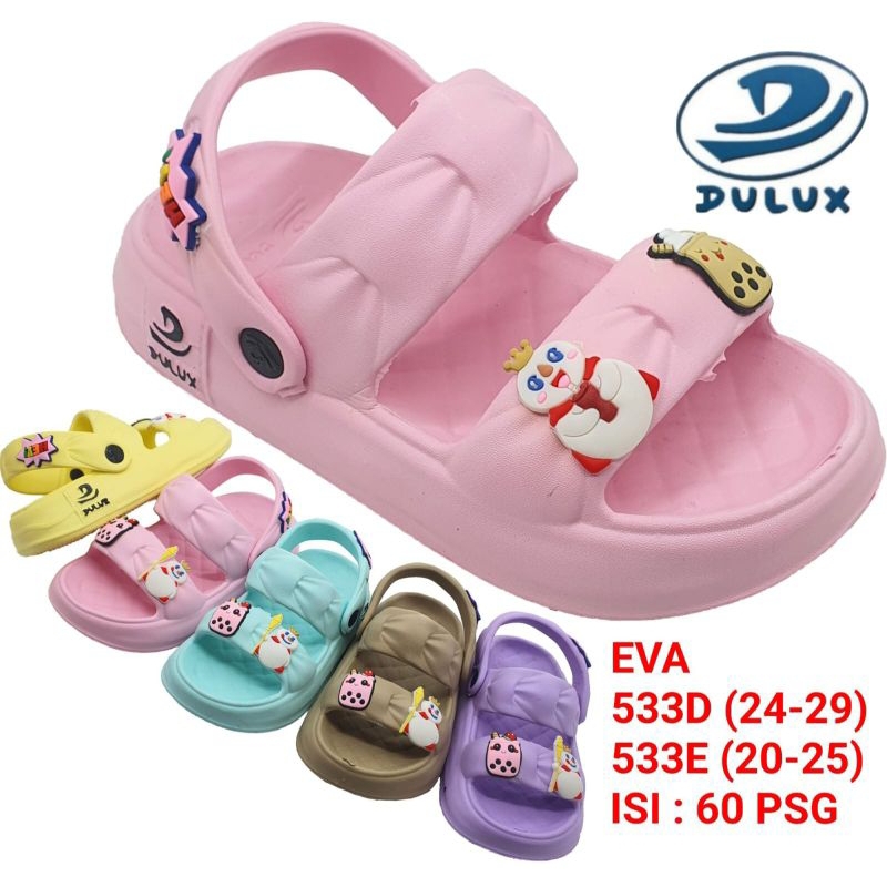 Jual SANDAL MIXUE - DULUX TALI BELAKANG MOTIF BONEKA MIXUE SIZE 20-30 ...