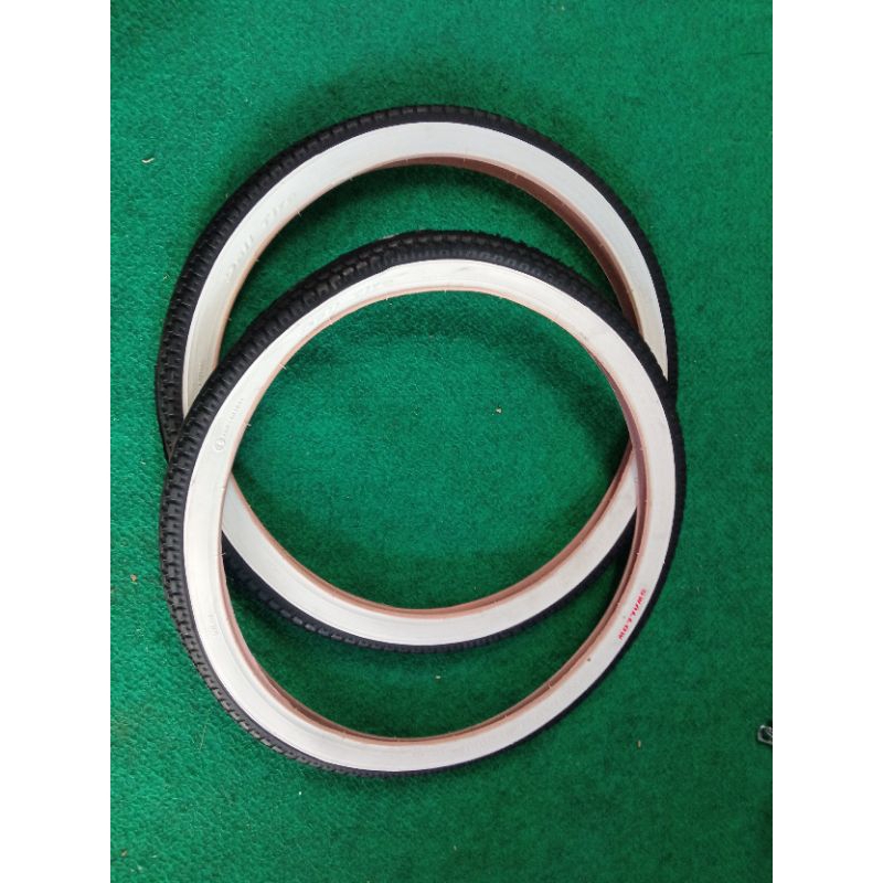 Jual Ban Luar List Putih (2pcs) Sepeda 20 Mini BMX Lowrider | Shopee ...