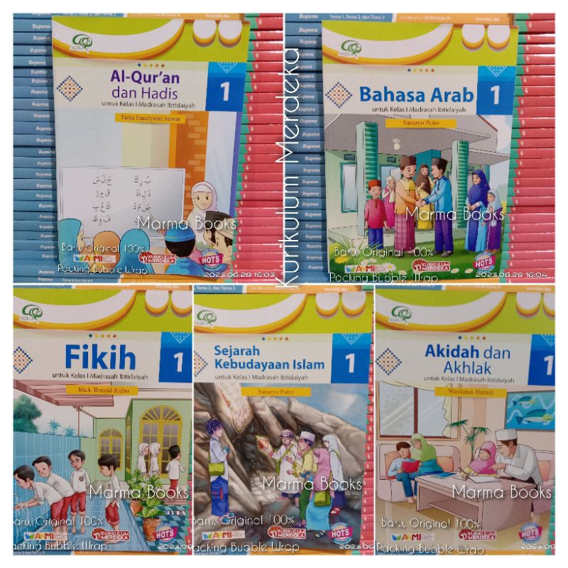 Jual Buku Kelas 1 MI Kurikulum Merdeka AKM HOTS Aqila / Bahasa Arab Fiqih Al Quran Hadis Akidah ...