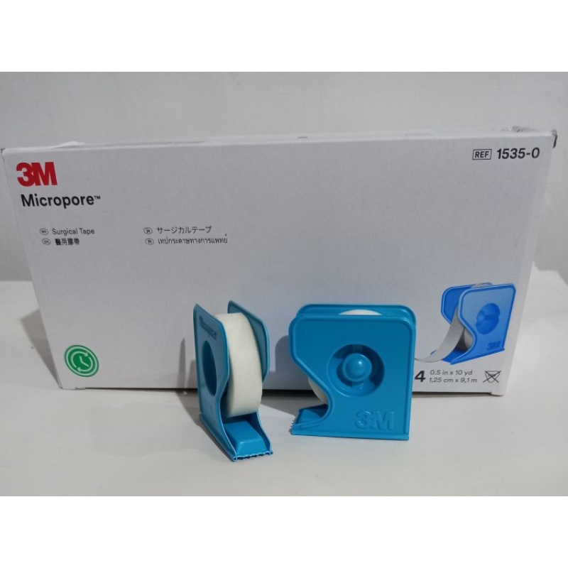 Jual Micropore Plester 1/2 inch 3M /Plester Luka/Perban Luka/Plester ...