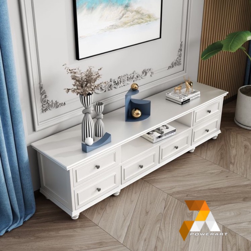 Jual MEJA TV MODERN KLASIK CAT DUCO BUFET TV CABINET TV MODERN | Shopee ...