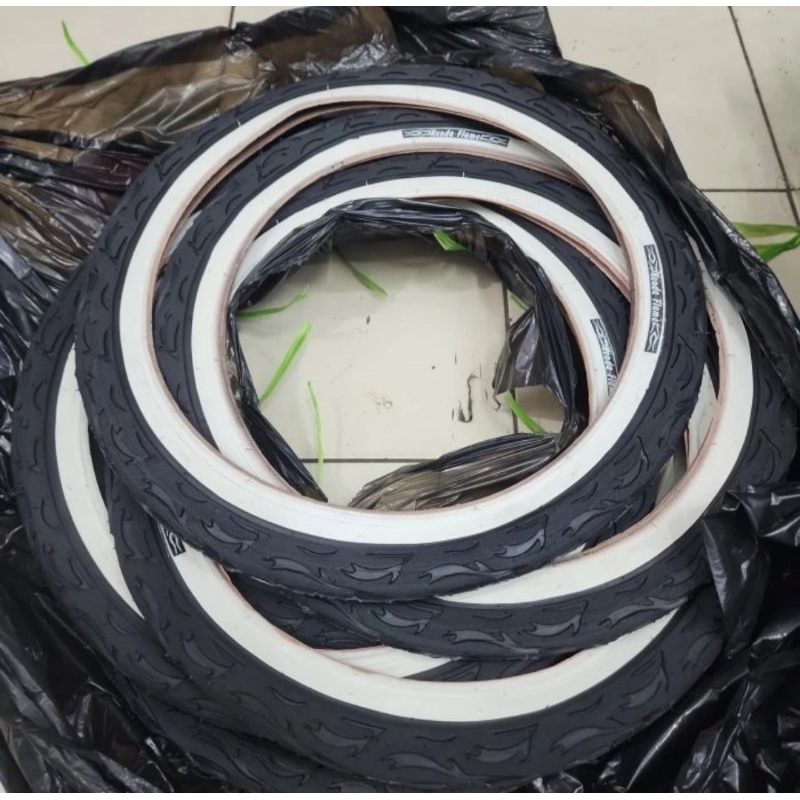 Jual ban luar sepeda 20 x 2.25 kenda flame white wall bmx lowrider ...