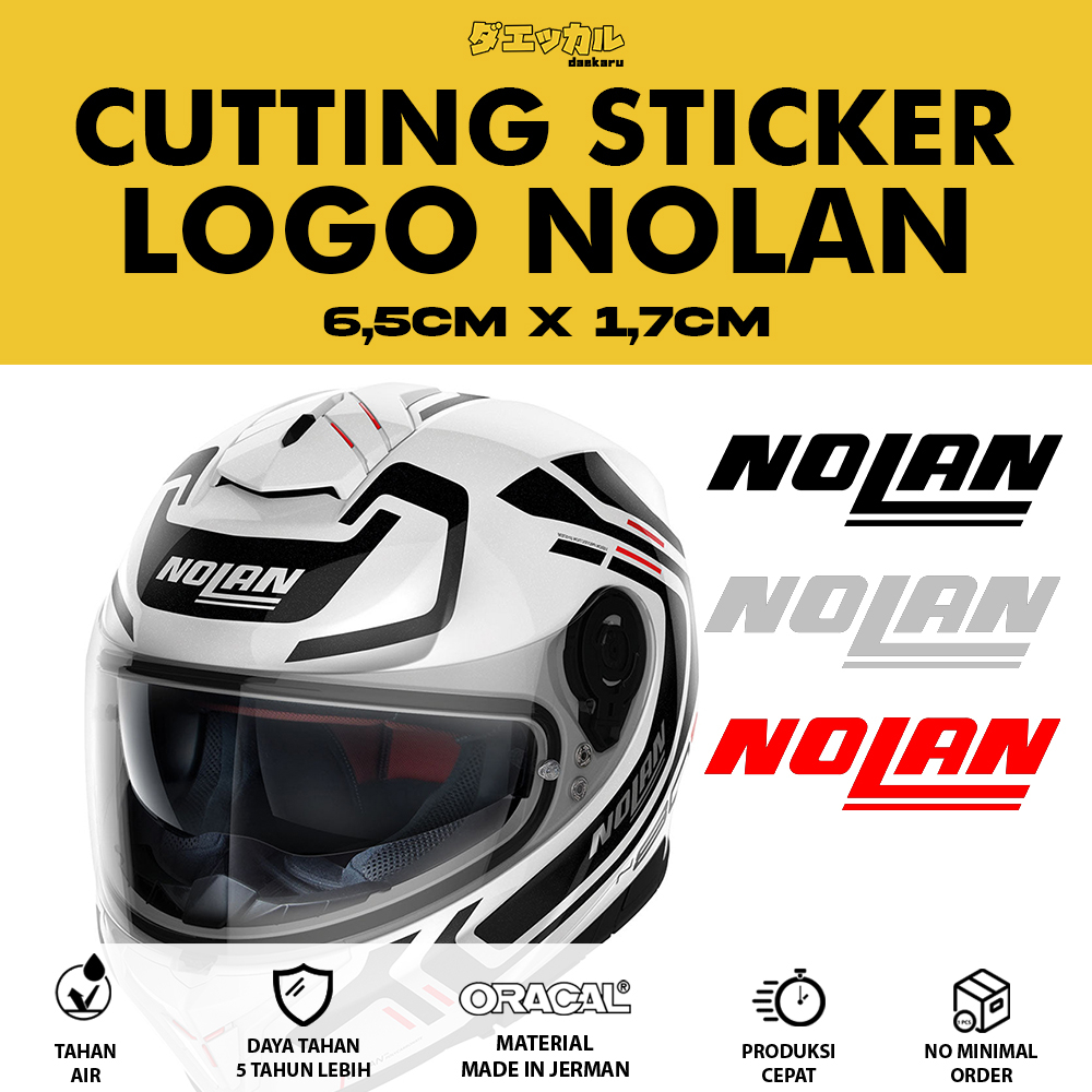 Jual Cutting Sticker Logo Nolan Helmet | Shopee Indonesia