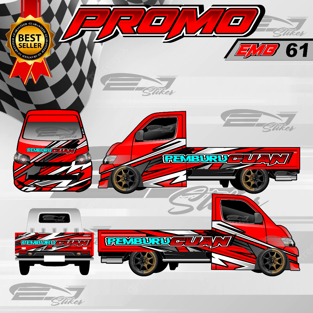 Jual TERMURAH STICKER PICK UP FUTURA NEW CARRY GRAN MAX TERBARU-STIKER ...
