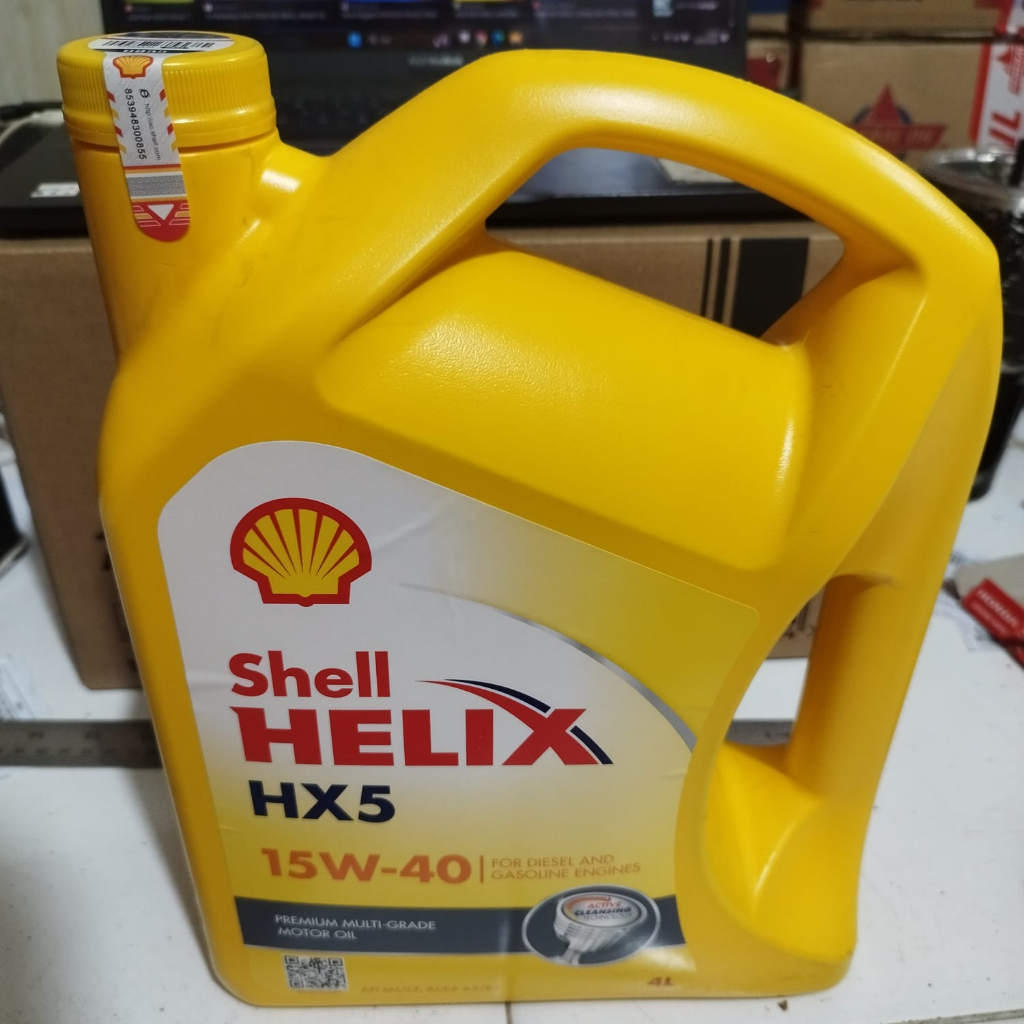Jual Shell Helix HX5 (LIMA) 15W-40 4Liter Galon | Shopee Indonesia