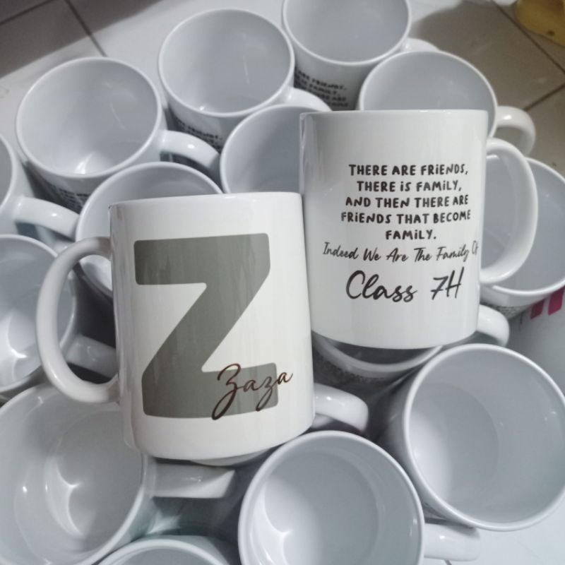 Jual Mug Inisial Nama Custom Nama Hadiah Wisuda Unik Murah Gelas Enamel ...