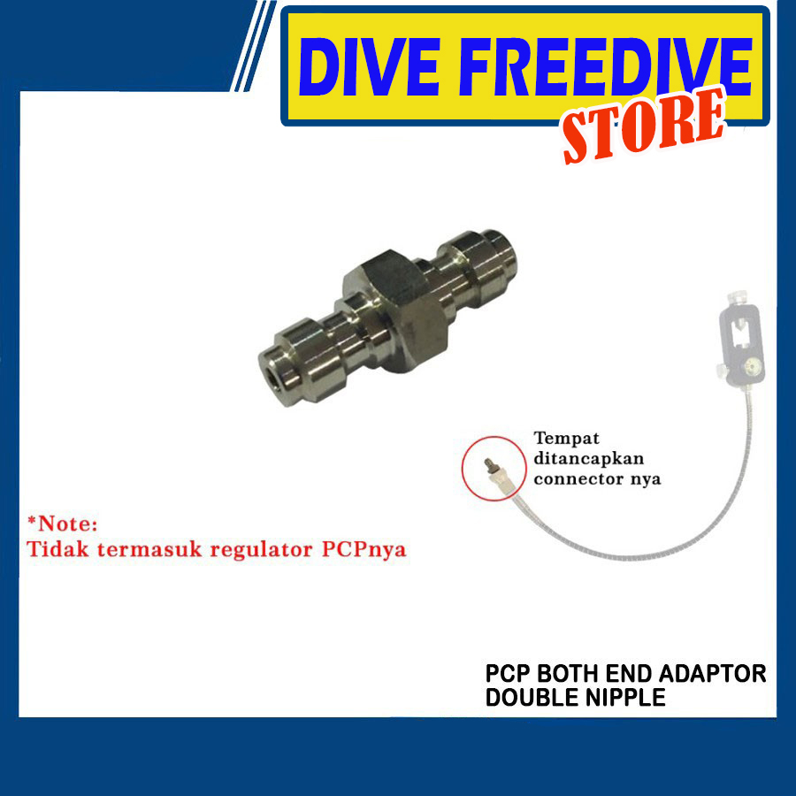 Jual PCP Both End Adaptor Double Nipple Male Ganda Connector Regulator ...