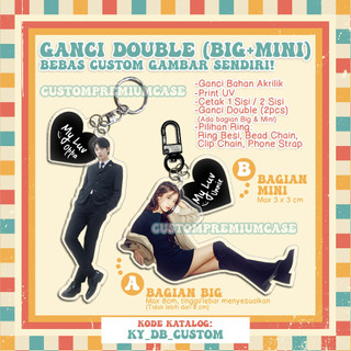 Jual Custom Gantungan Kunci Keychain GANCI AKRILIK DOUBLE (Size Big ...