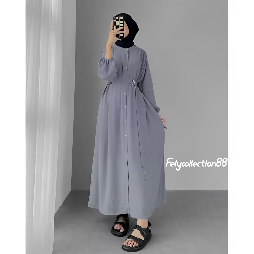 Jual LOCA DRESS FULL KANCING//GAMIS FULL KANCING KEKINIAN SR.016 ...