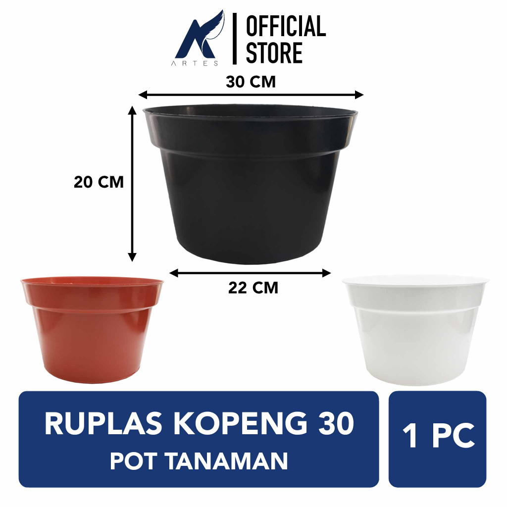 Jual RUPLAS KOPENG 30 Pot Polos Tanaman Tumbuhan Hias Bunga Plastik ...
