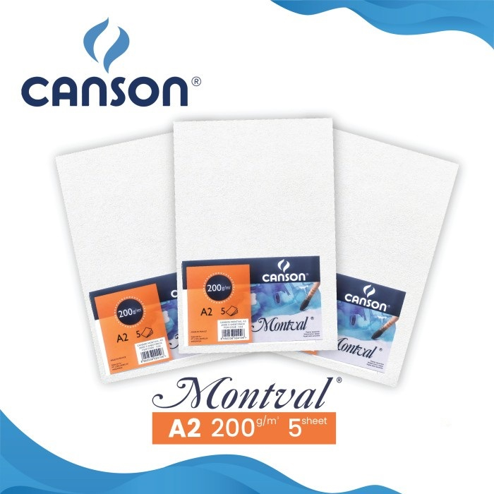 Jual NB - Watercolour Paper Canson Montval A2 220G/200G @5 Sheet ...