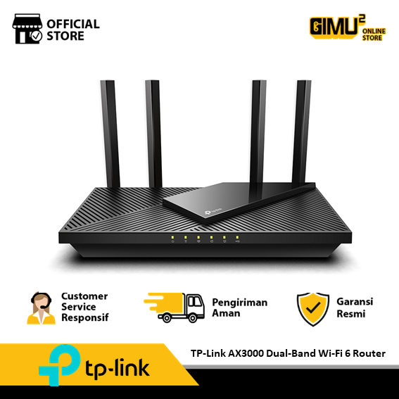 Jual TP-Link AX3000 Dual Band Gigabit Wi-Fi 6 Router | Shopee Indonesia