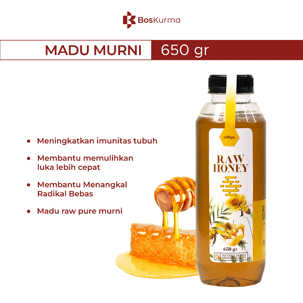 Jual Madu Murni Safiya 650 Gram Herbal Madu Murni Asli Premium | Shopee ...