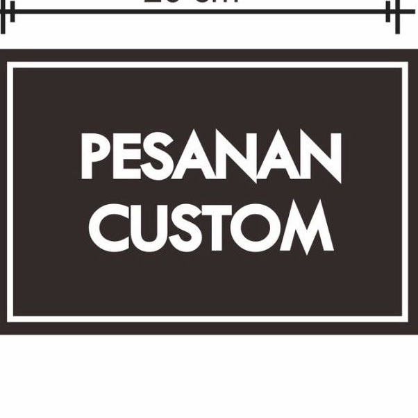 Jual papan tulisan custom Akrilik / papan dekorasi ukuran custom ...