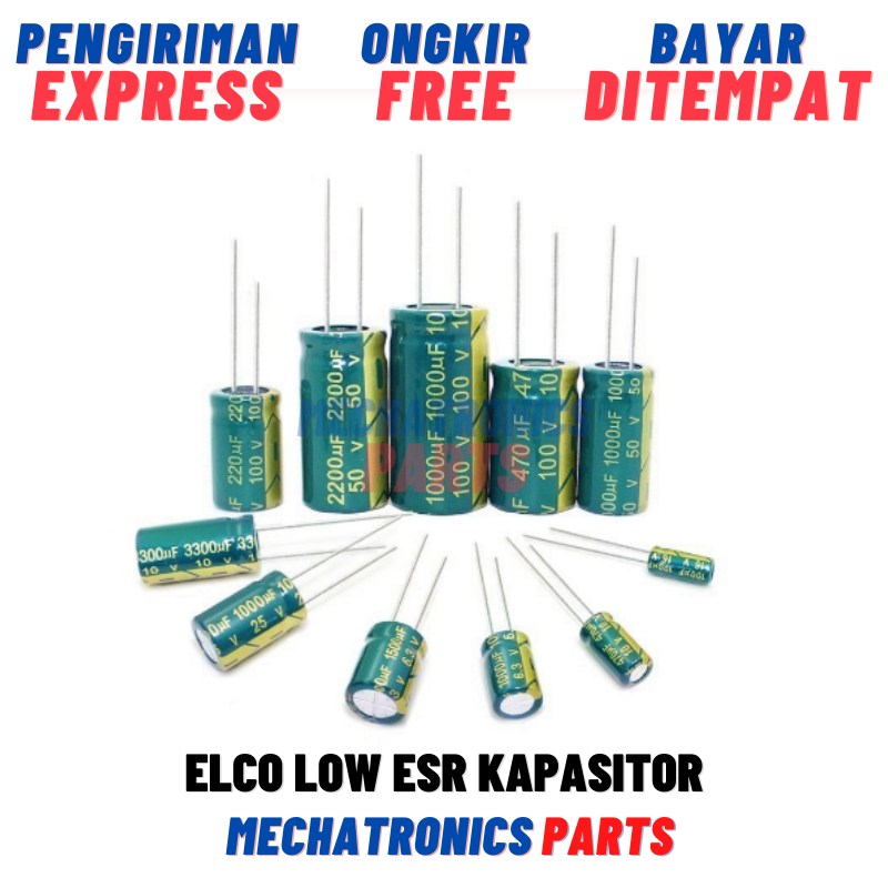 Jual Elco Low ESR Kapasitor Elko Capacitor Electrolit Elektrolit | Shopee Indonesia