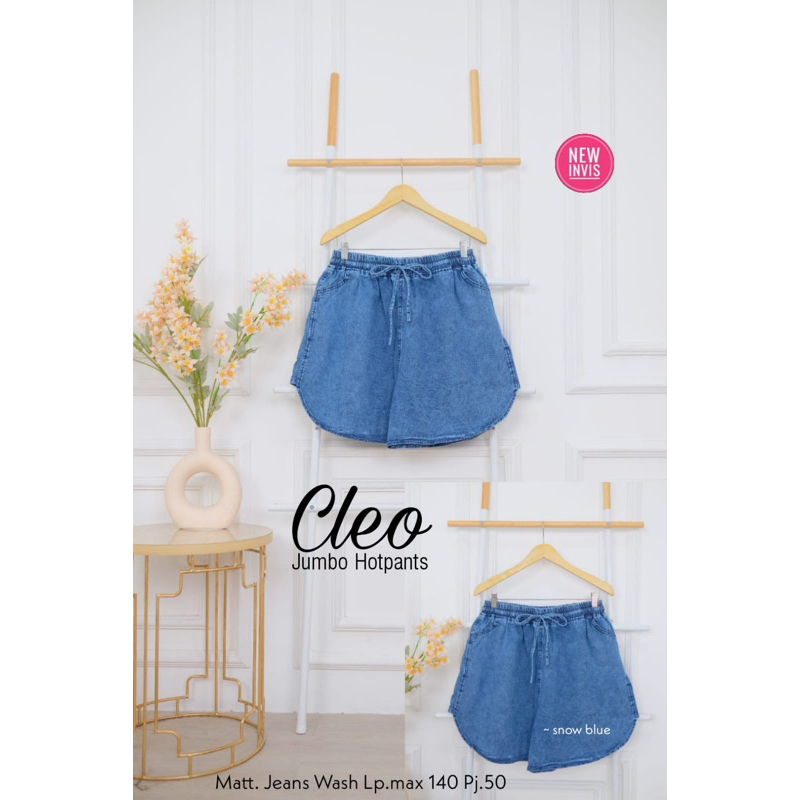 Jual New invis celana pendek cleo hotpants | jeans wash LP 130 zipper ...
