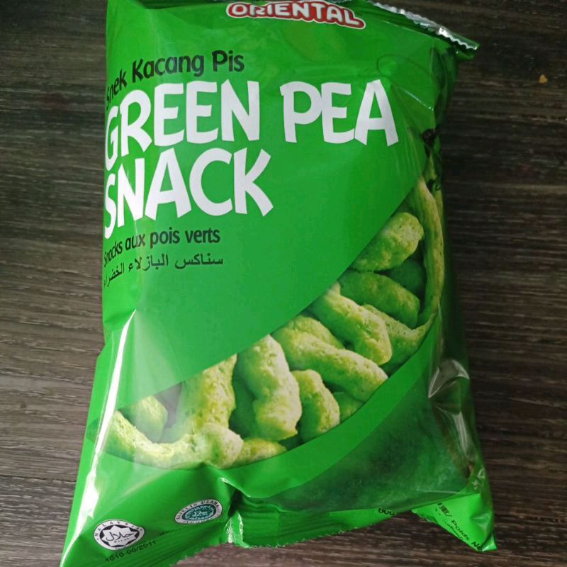 Jual Snack Green pea Kerupuk Oriental 60gram / Snek Kacang Hijau ...
