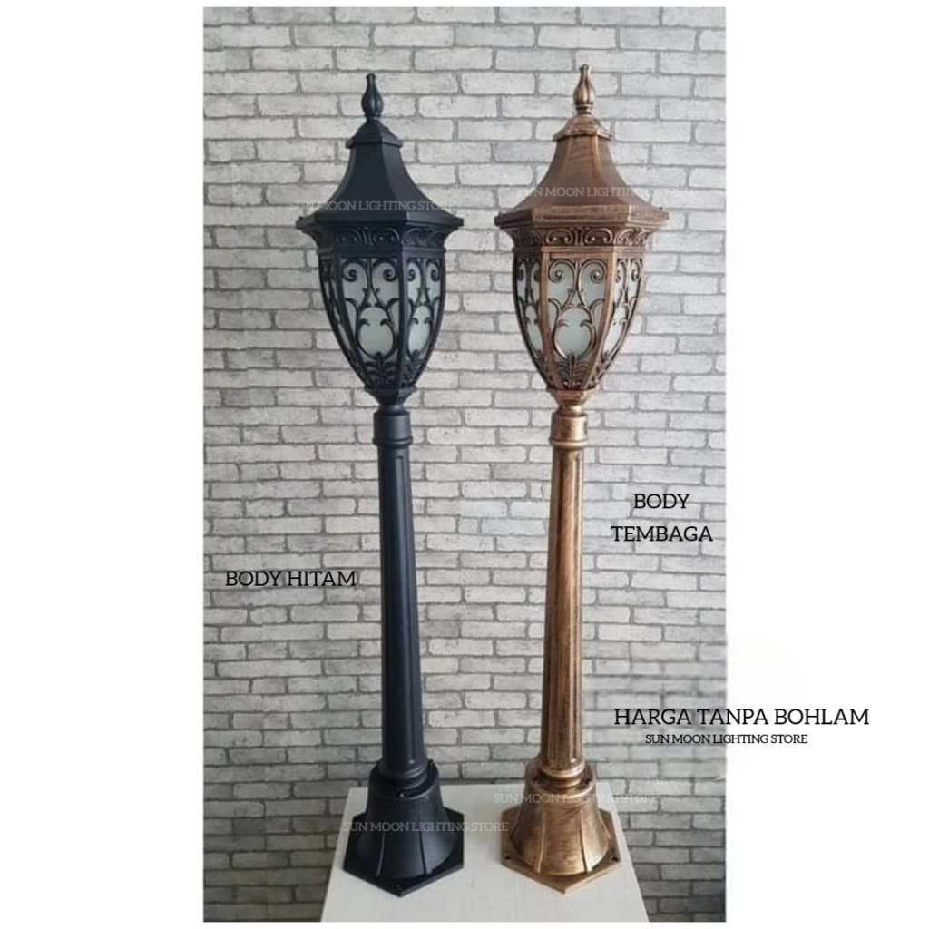 Jual L6058 Lampu Taman stand pilar pagar berdiri waterproof outdoor e27 ...