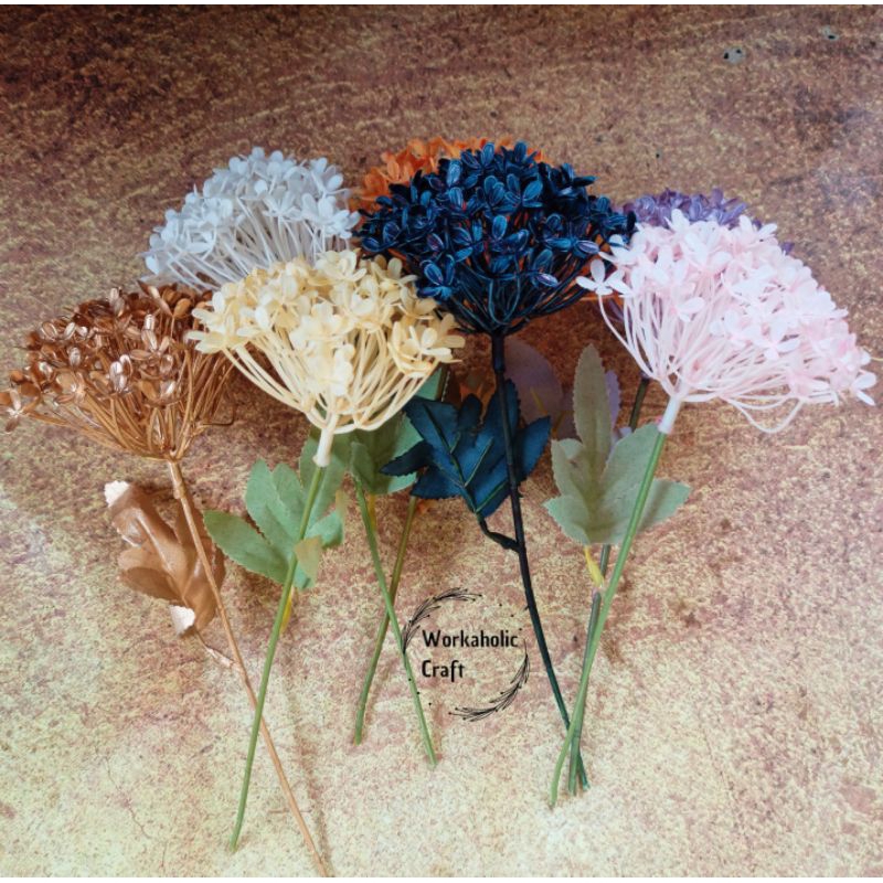 Jual 1 Tangkai Hydrangea Artificial Premium Bunga Imitasi Bunga Import ...