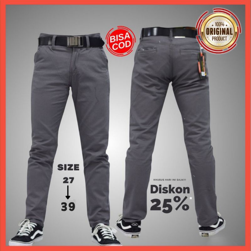 Jual CELANA PRIA CHINO Slim fit Panjang Kerja kantor Santai Liburan Cowok Gentleman Boy | Shopee ...