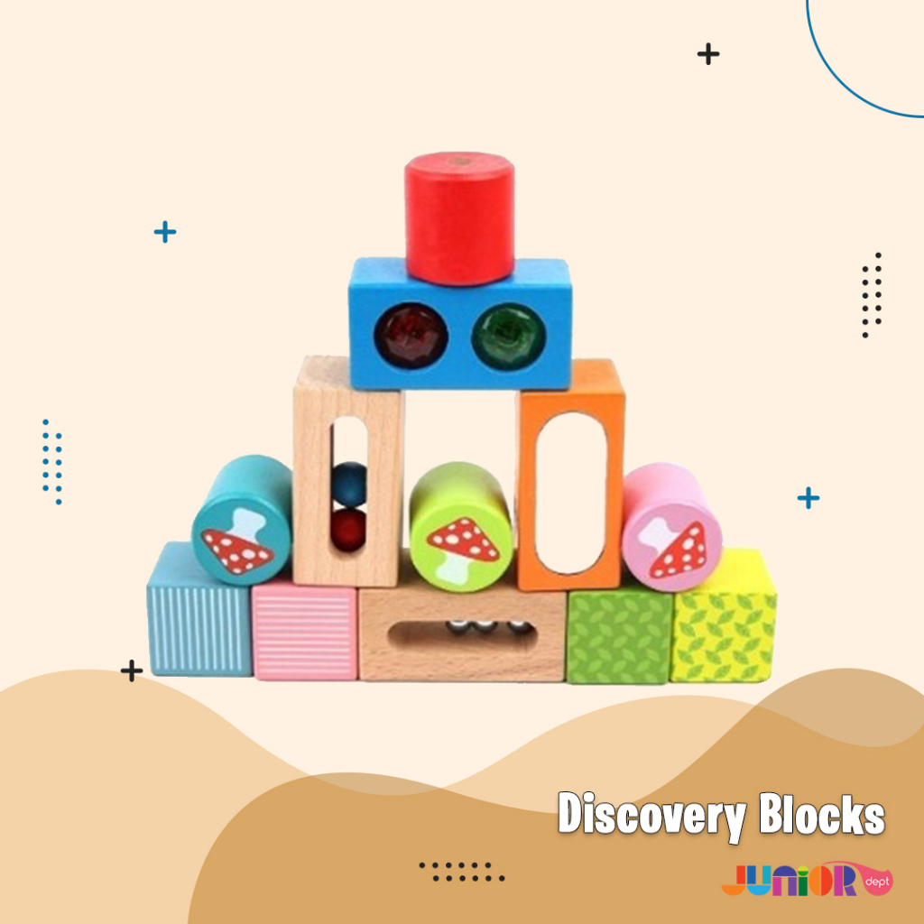 Jual Discovery Blocks / Wooden Blocks with Different Object / Visual ...