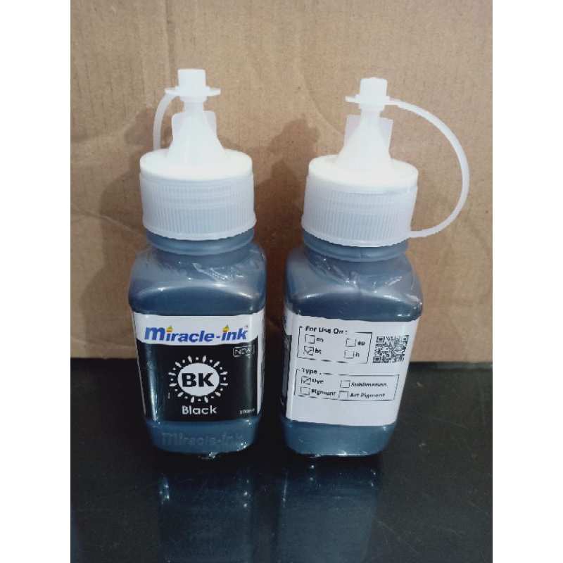 Jual Tinta Miracle Ink Printer Br*th*r warna Black (Hitam) | Shopee ...