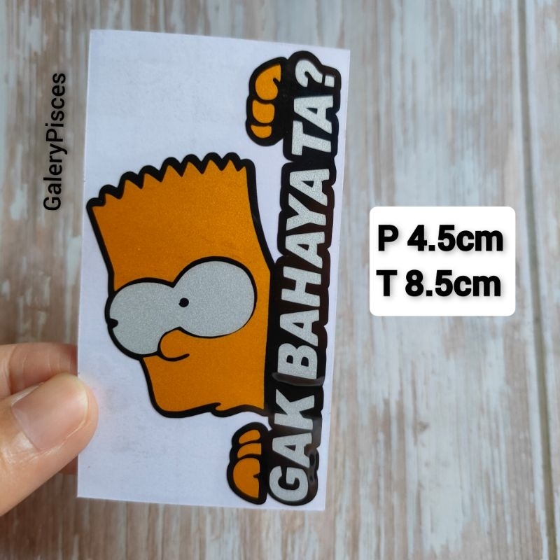 Jual stiker cutting motor stiker kata kata gak bahaya ta | Shopee Indonesia