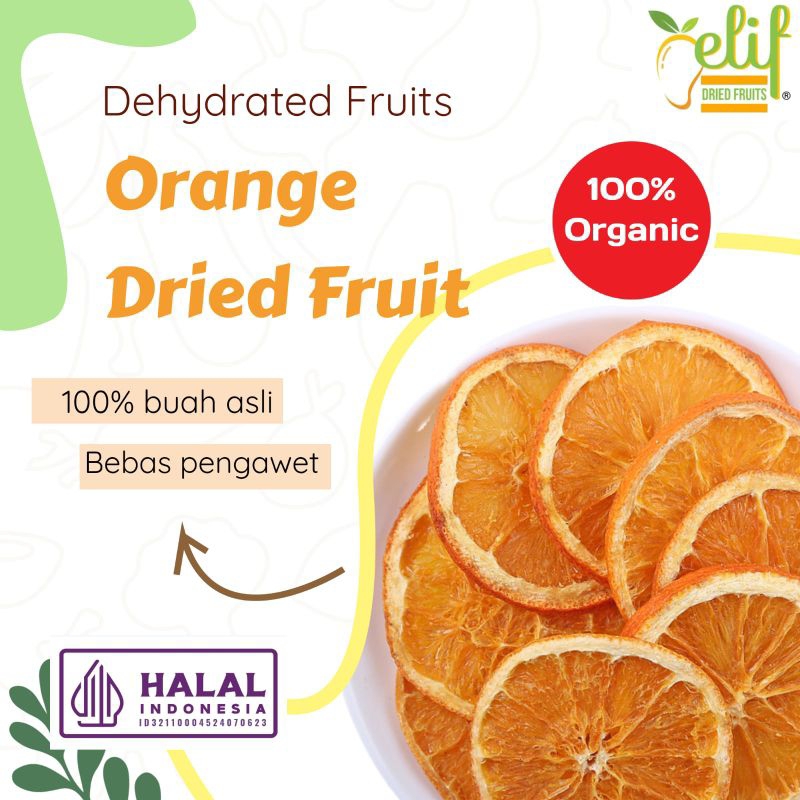Jual ELIF DRIED FRUITS Big Size Dried Orange Slice / Jeruk Sunkist Iris ...