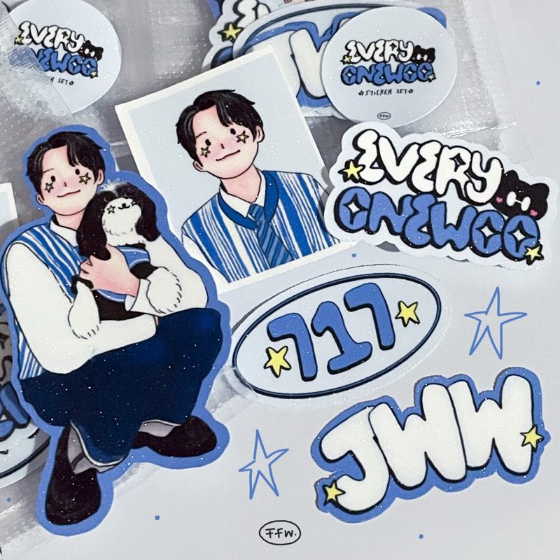 Jual Won&Seol Sticker Set | Seventeen Wonwoo | Shopee Indonesia