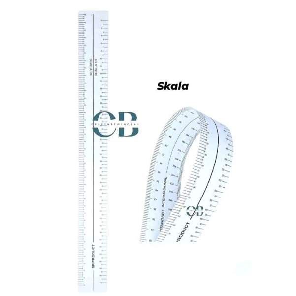 Jual Skala Elastis Menjahit/ Penggaris/ Rol per pcs | Shopee Indonesia
