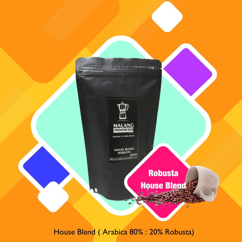 Jual KOPI HOUSE BLEND | ARABICA 80 : 20 ROBUSTA 1Kg | Shopee Indonesia
