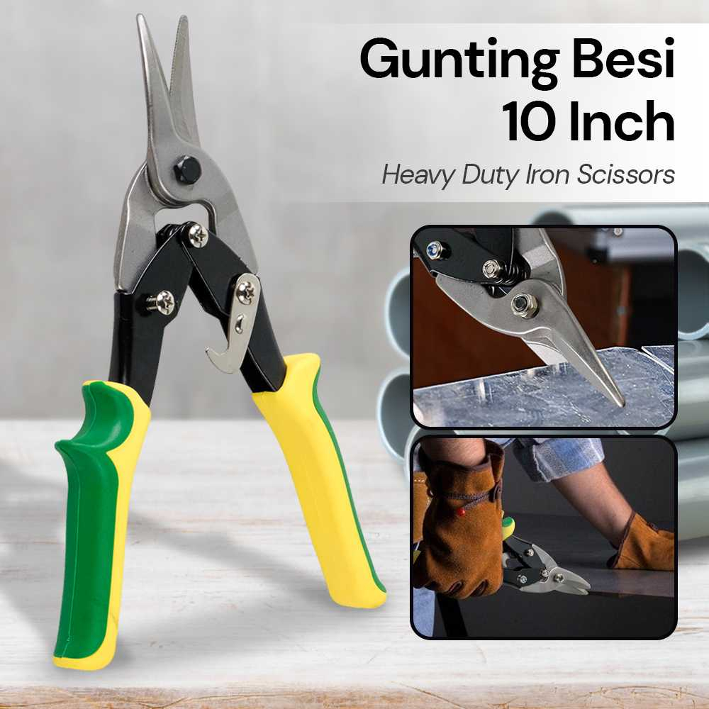 Jual Gunting Holo Baja Ringan 10 Inch Potong Plat Besi Seng | Shopee ...