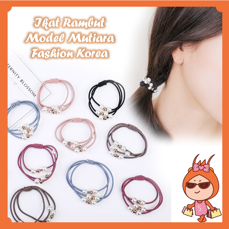 Jual Reseller Welcome - F5053 Ikat Rambut Mutiara Fashion Korea / Ikat ...
