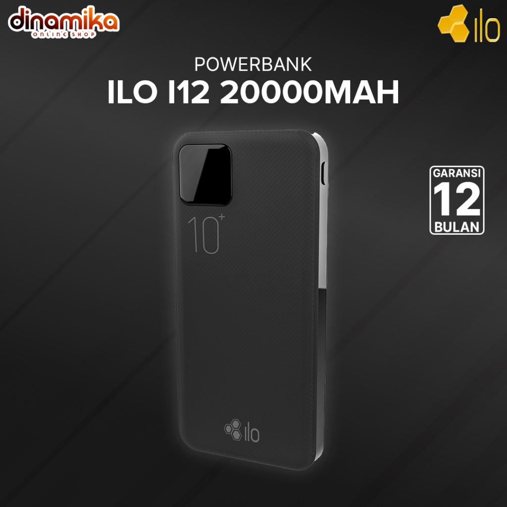 Jual Power Bank ILO i12 10000mAh Smart Detect Charging | Shopee Indonesia