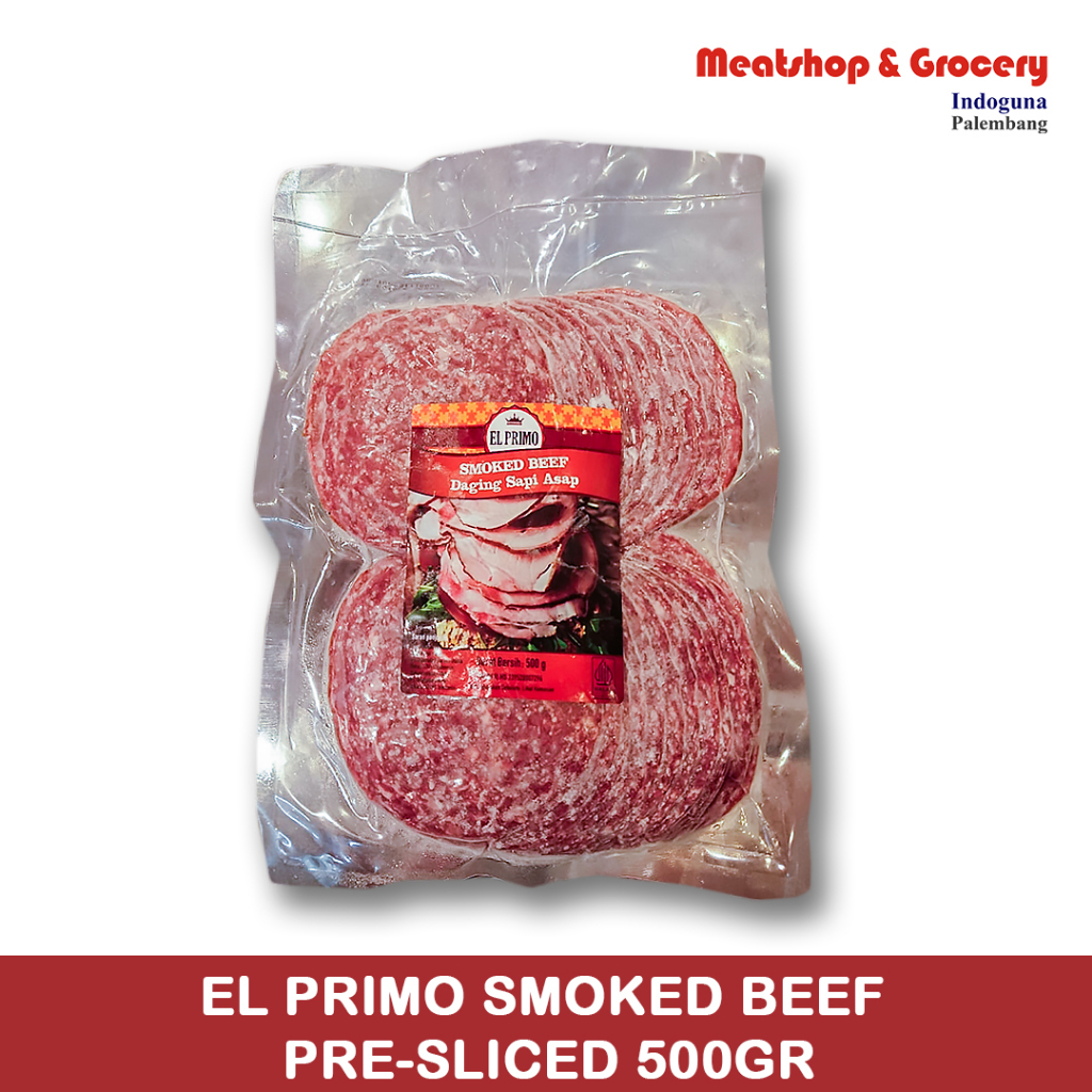 Jual El Primo Smoked Beef Pre-Sliced 500gr | Daging Sapi Asap ...