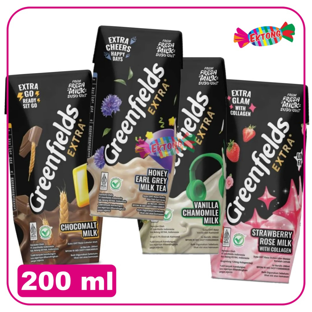 Jual GREENFIELDS EXTRA UHT 200 ml | Shopee Indonesia
