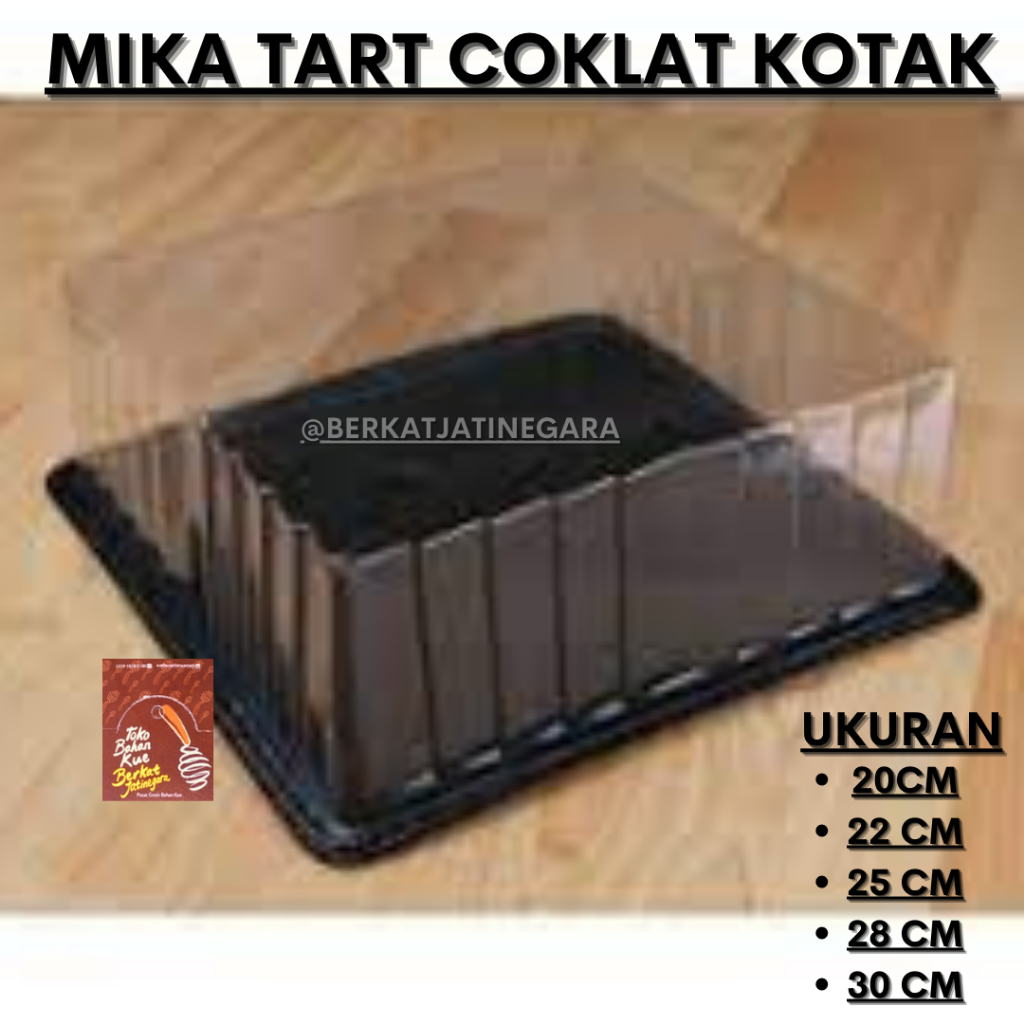 Jual MIKA TART KOTAK COKLAT/ MIKA TART/ MIKA KUE DAN BOLU / PCS ...