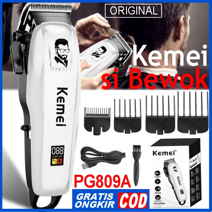 Jual KEMEI 809 Alat Cukur Rambut Mesin Cukuran Elektrik CAS PG809A KM809B Si Bewok | Shopee ...