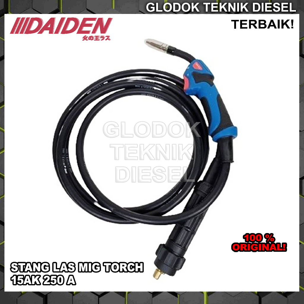 Jual Daiden Stang Las MIG Torch 15AK 250 A 250A 15 AK Euro Connector ...