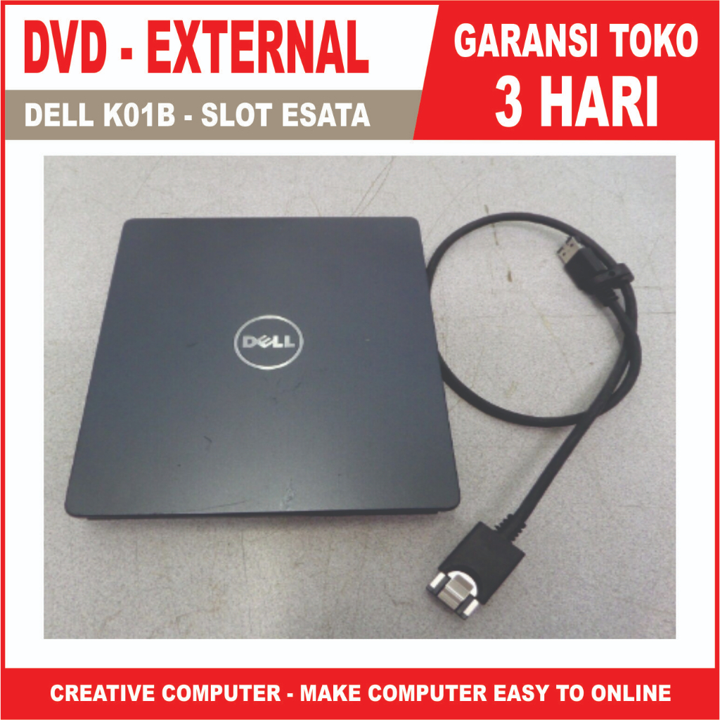 Jual DVD EXTERNAL DELL K01B - SLOT ESATA OPTIK TAJAM BANGET | Shopee Indonesia