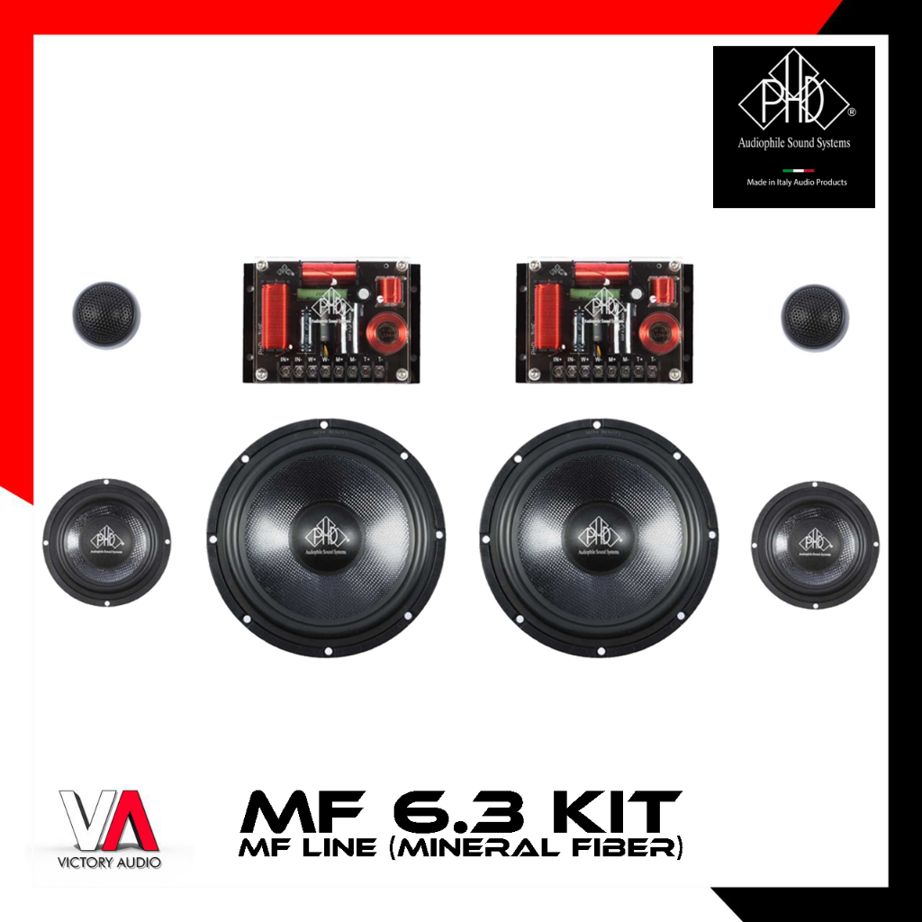 Jual Speaker Split 3-Way Component System PHD MF 6.3 KIT AUDIOPHILE 6.5 ...