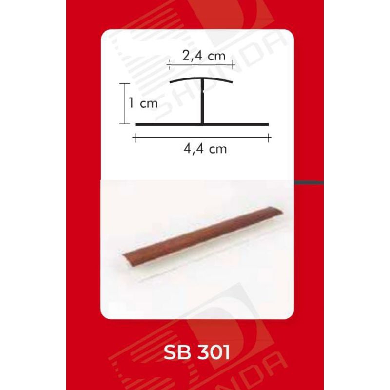 Jual List Sambungan Shunda Plafon PVC SB 301 putih dan warna | Shopee ...